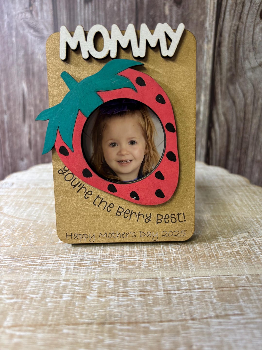 Mother’s Day Strawberry Magnet Frame - Mother’s Day Magnet - Mom, Mommy ...