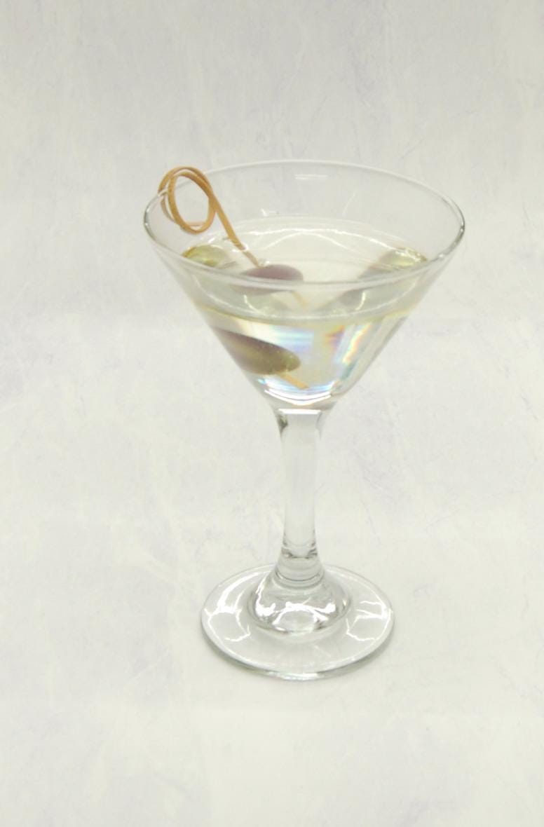 Martini With Olive Glass Fake Drink Display Prop Made in America - Etsy