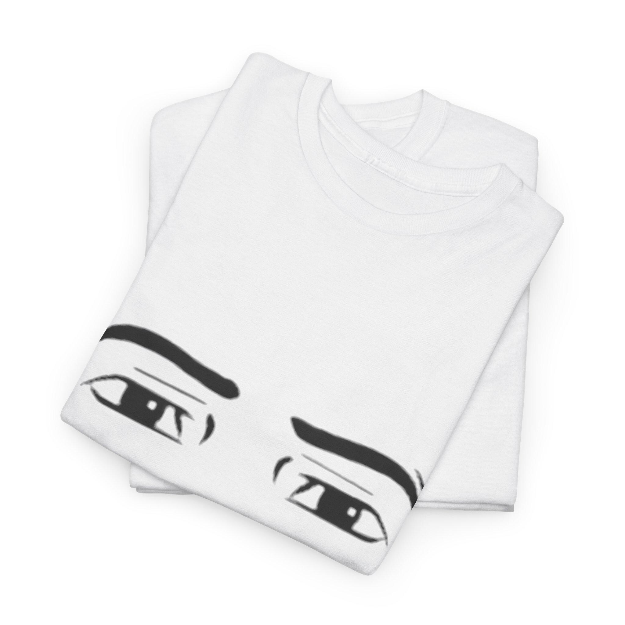 Roblox Man Face Meme Unisex Tee Shirt, Funny Cotton Top for Men and ...