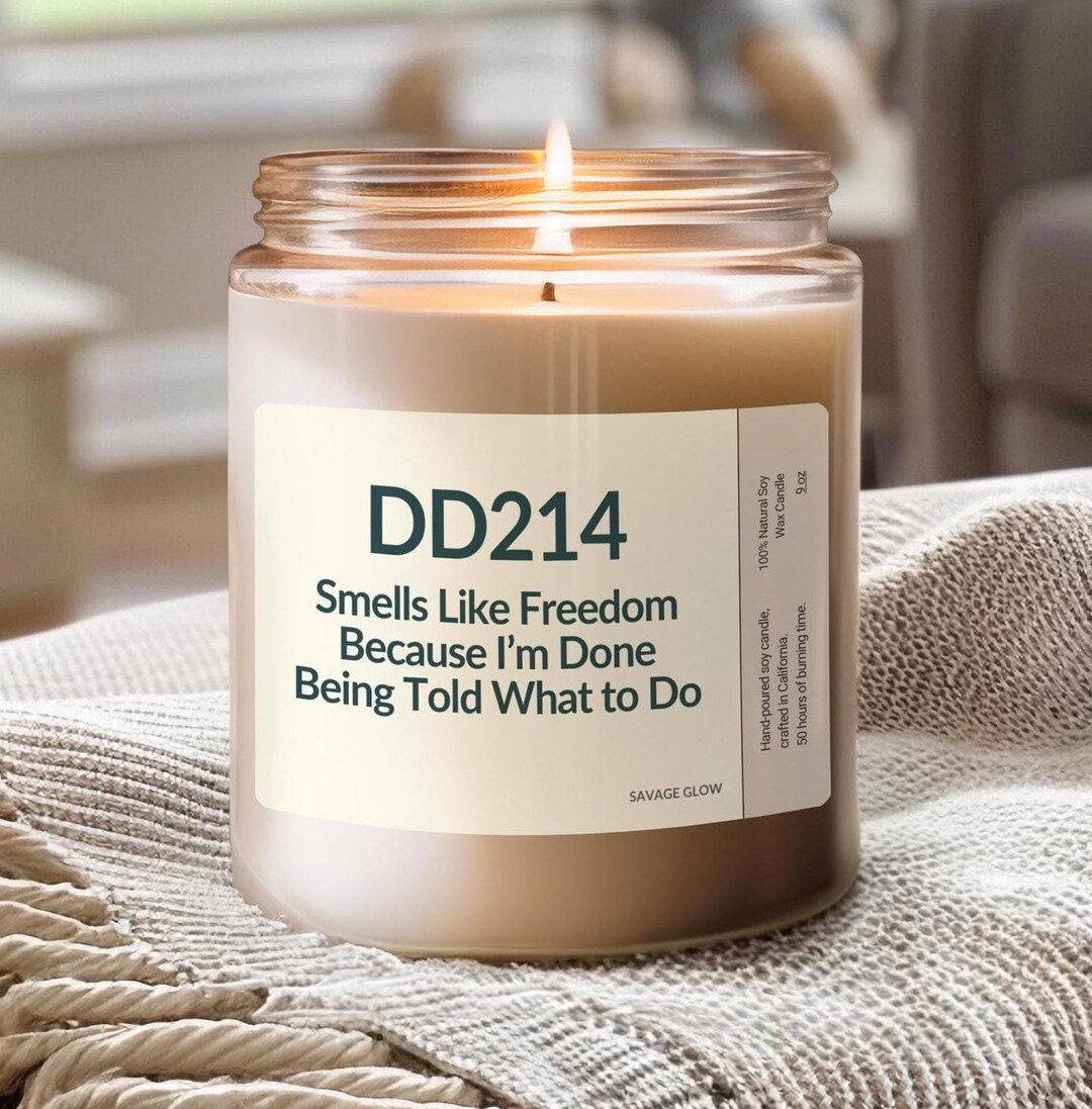 Military Freedom Candle Gift, Military Retirement Gifts, Military ...