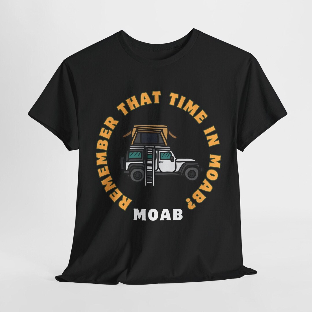 Moab Utah T-shirt – Adventure Jeep Camping Tee - Etsy