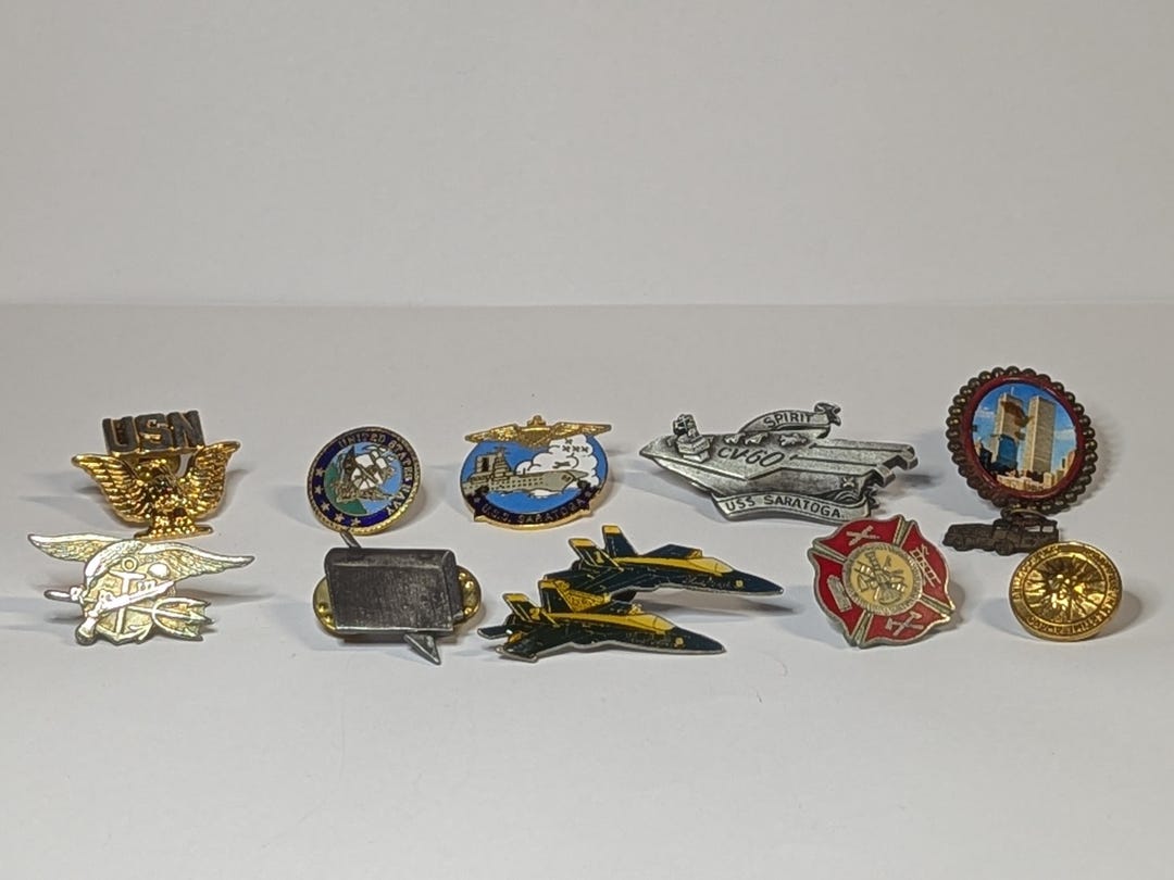Vintage First Responder and Military Pins - 1980s and 1990s Collectible ...