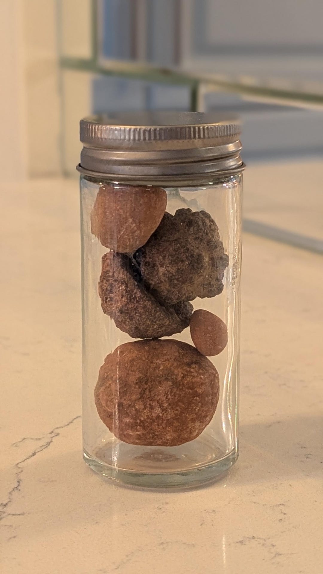 Sedona Sandstone Concretion Red Rocks in Vintage Glass Bottle: Central ...