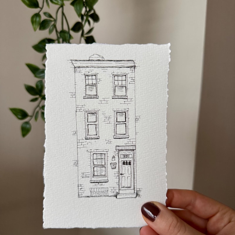 Custom House Drawing - Etsy
