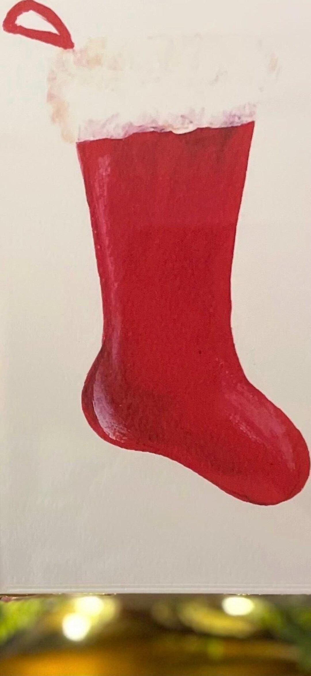 Hand Painted Stocking - Etsy