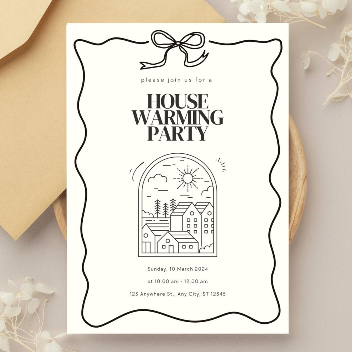 House Warming Invitation Digital Download, Editable Housewarming ...