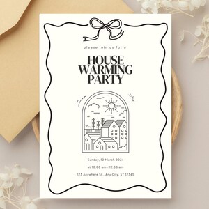 House Warming Invitation Digital Download, Editable Housewarming ...