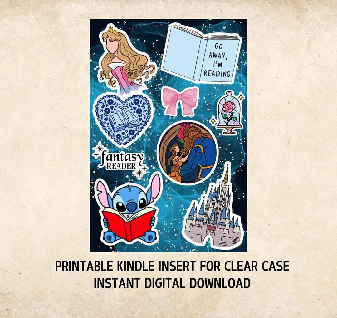 Disney Kindle Insert | Printable Pdfs | Fits Kindle Paperwhite 10th ...