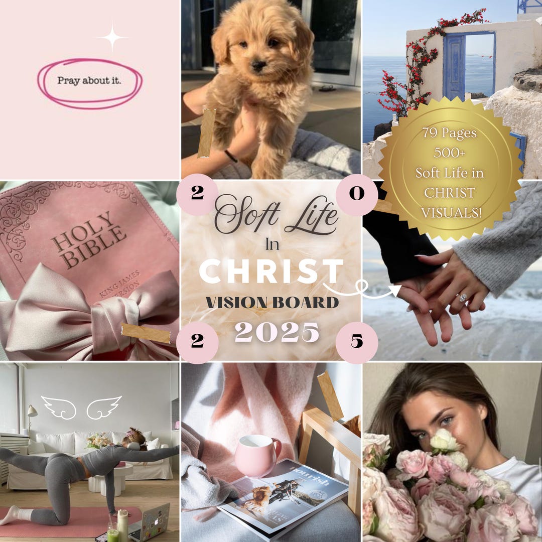 2025 Soft Life in Christ Vision Board | Filled With Beautiful ...