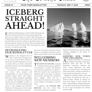 Vintage Newspaper Newsletter Template | Printable Template for Canva ...