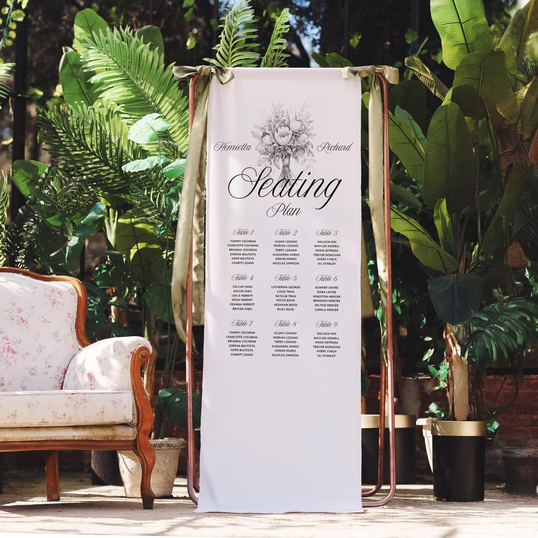 Wedding Seating Signs, Seating Chart, Wedding Welcome Sign, Seating ...