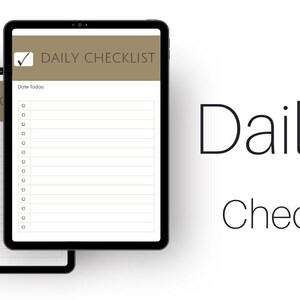 Daily Checklist, Work Checklist, Basic Checklist, Personal Checklist ...