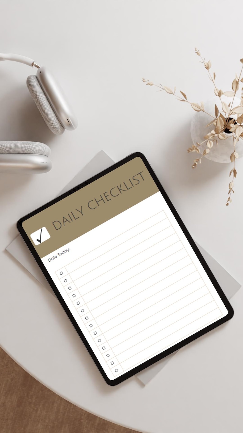 Daily Checklist, Work Checklist, Basic Checklist, Personal Checklist ...