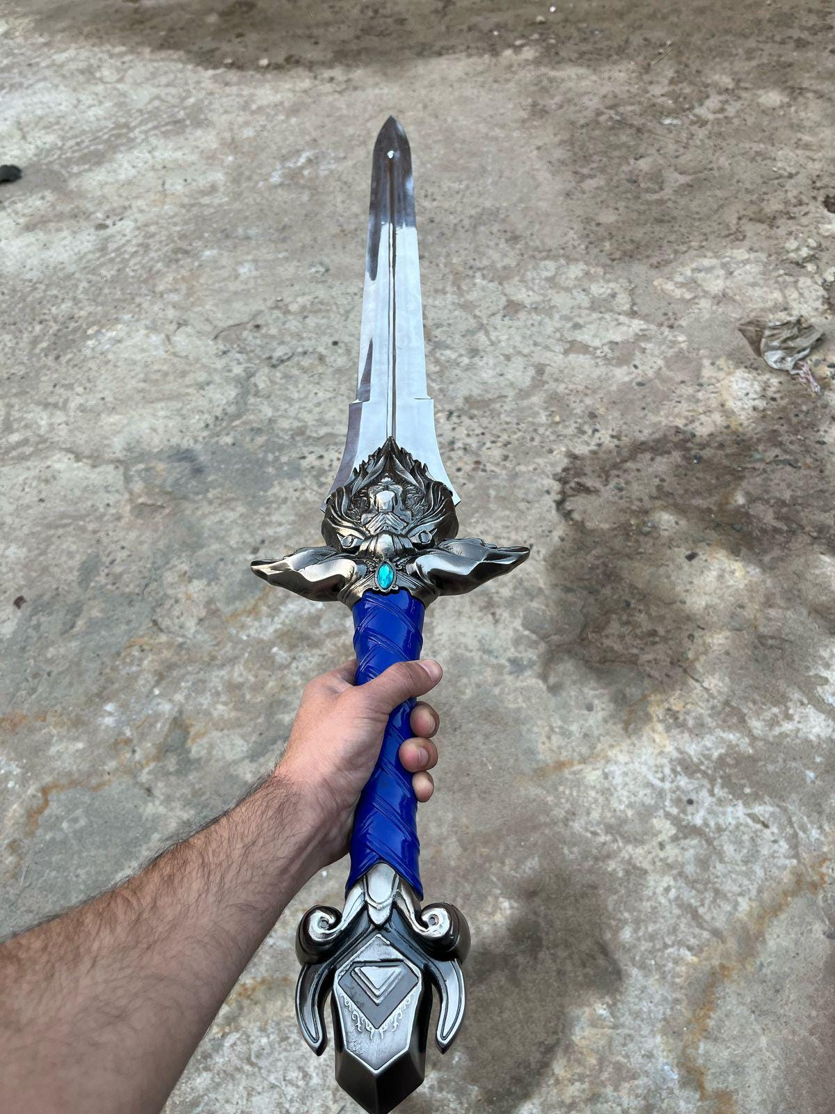 Handmade World of Warcraft Royal Guard Cosplay Sword Alliance Lion Head ...