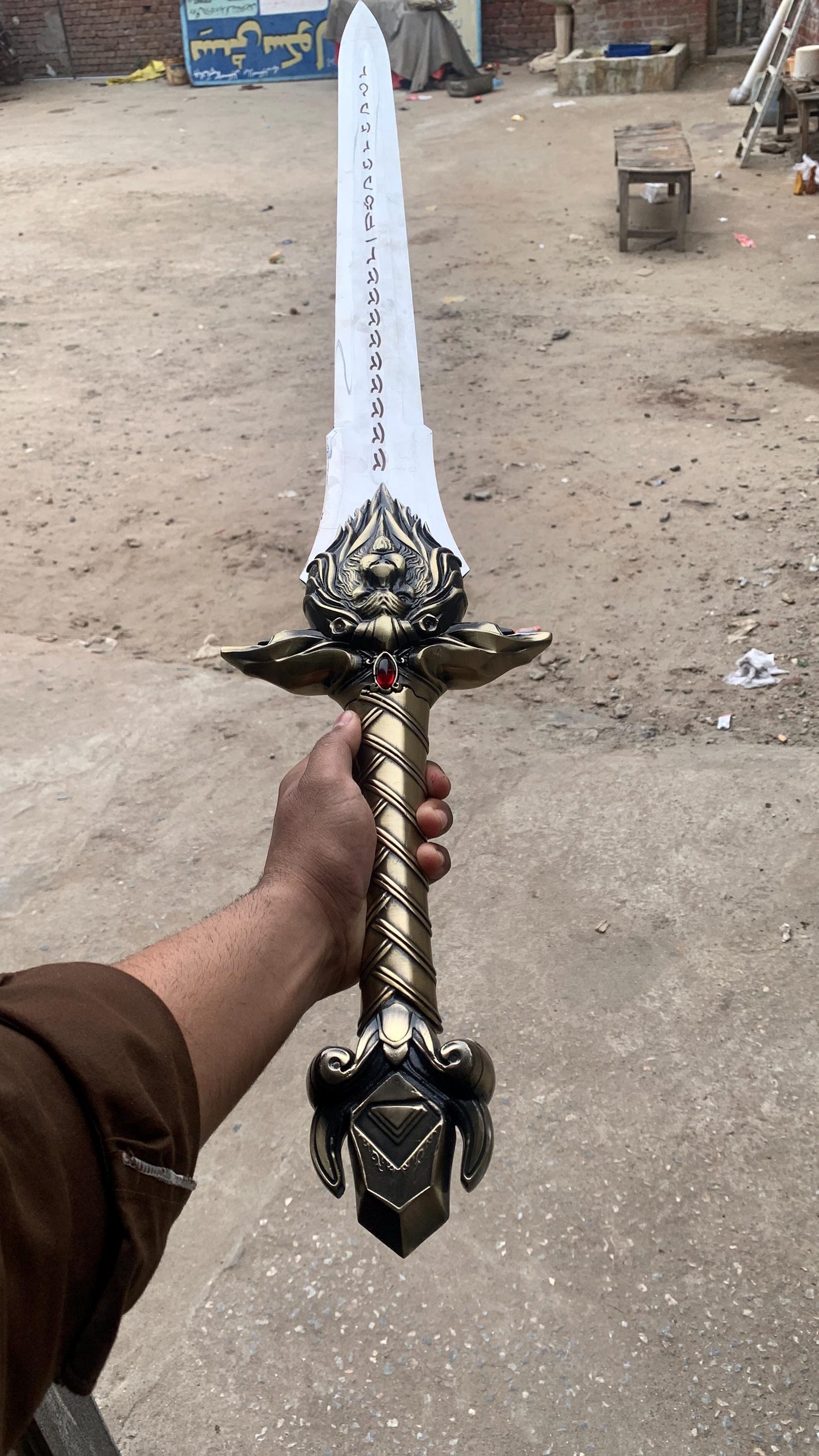 Handmade World of Warcraft Royal Guard Cosplay Sword Alliance Lion Head ...