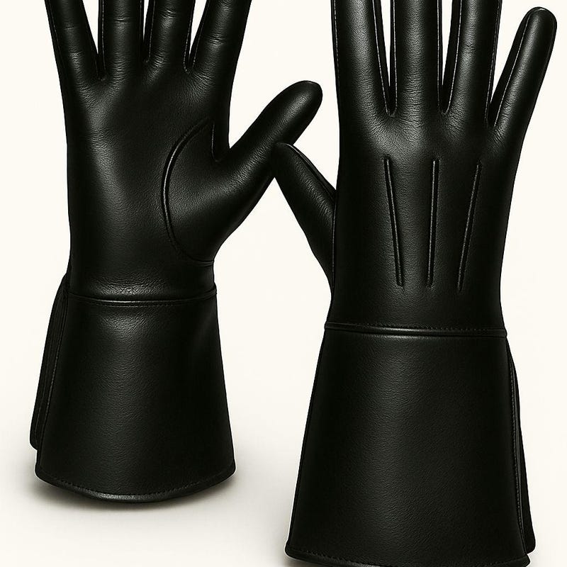 Leather Winter Gauntlets - Etsy