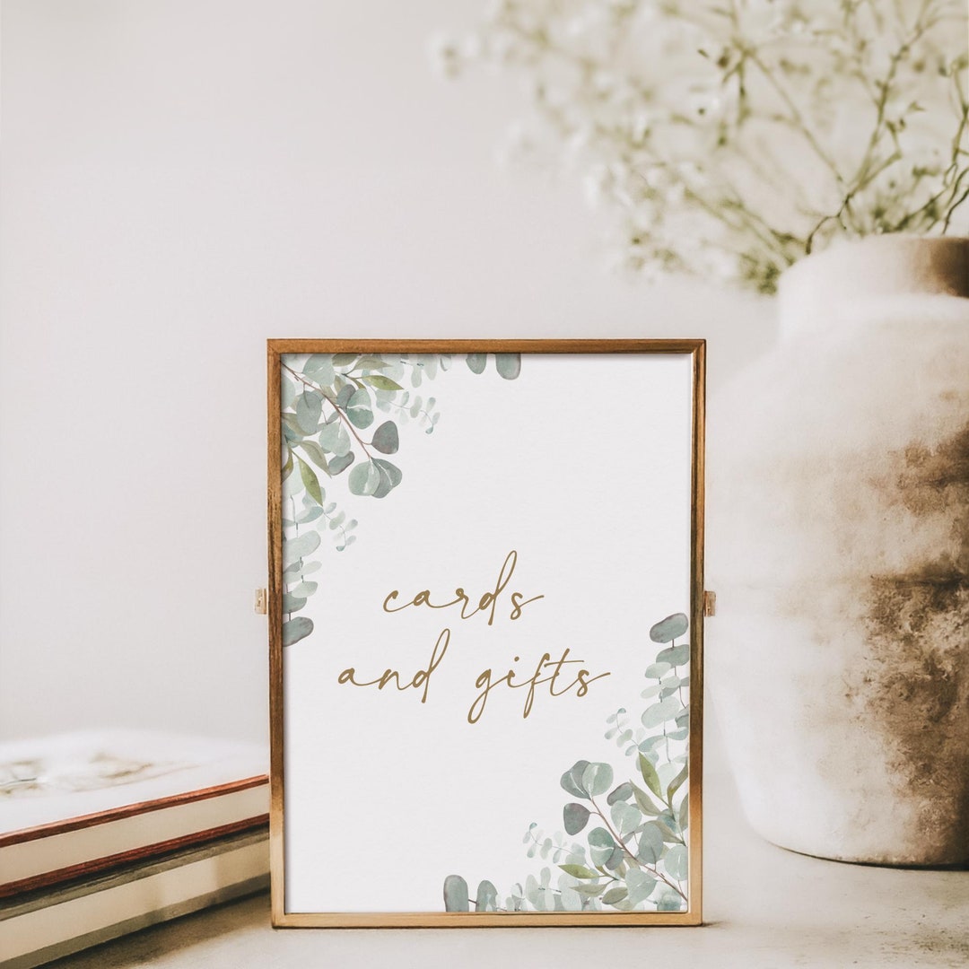 Editable Canva Template, Eucalyptus, Greenery, Floral, Digital Download ...