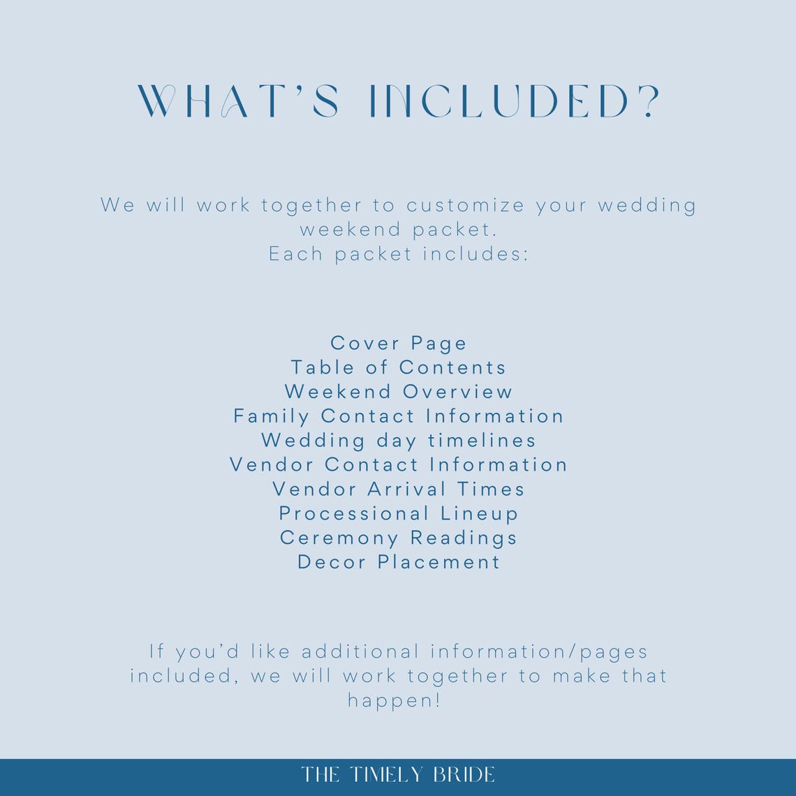 Vendor Guide & Wedding Day Timelines - Etsy