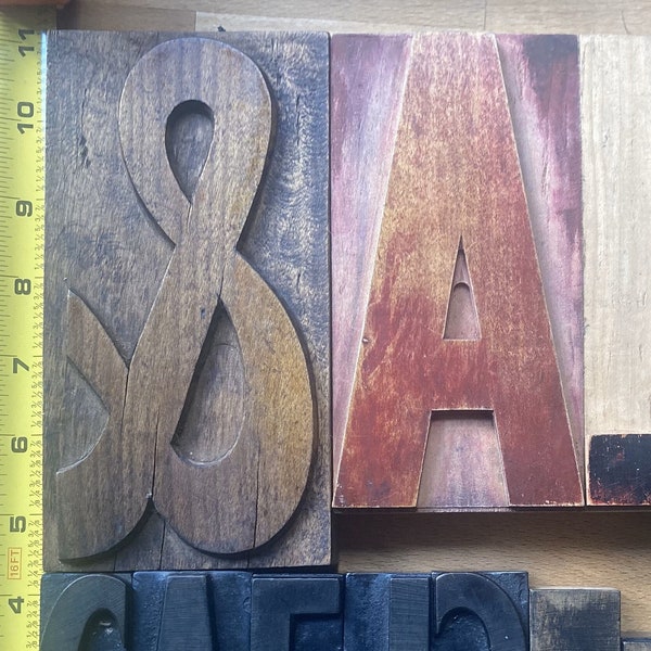 Letterpress Type - Etsy