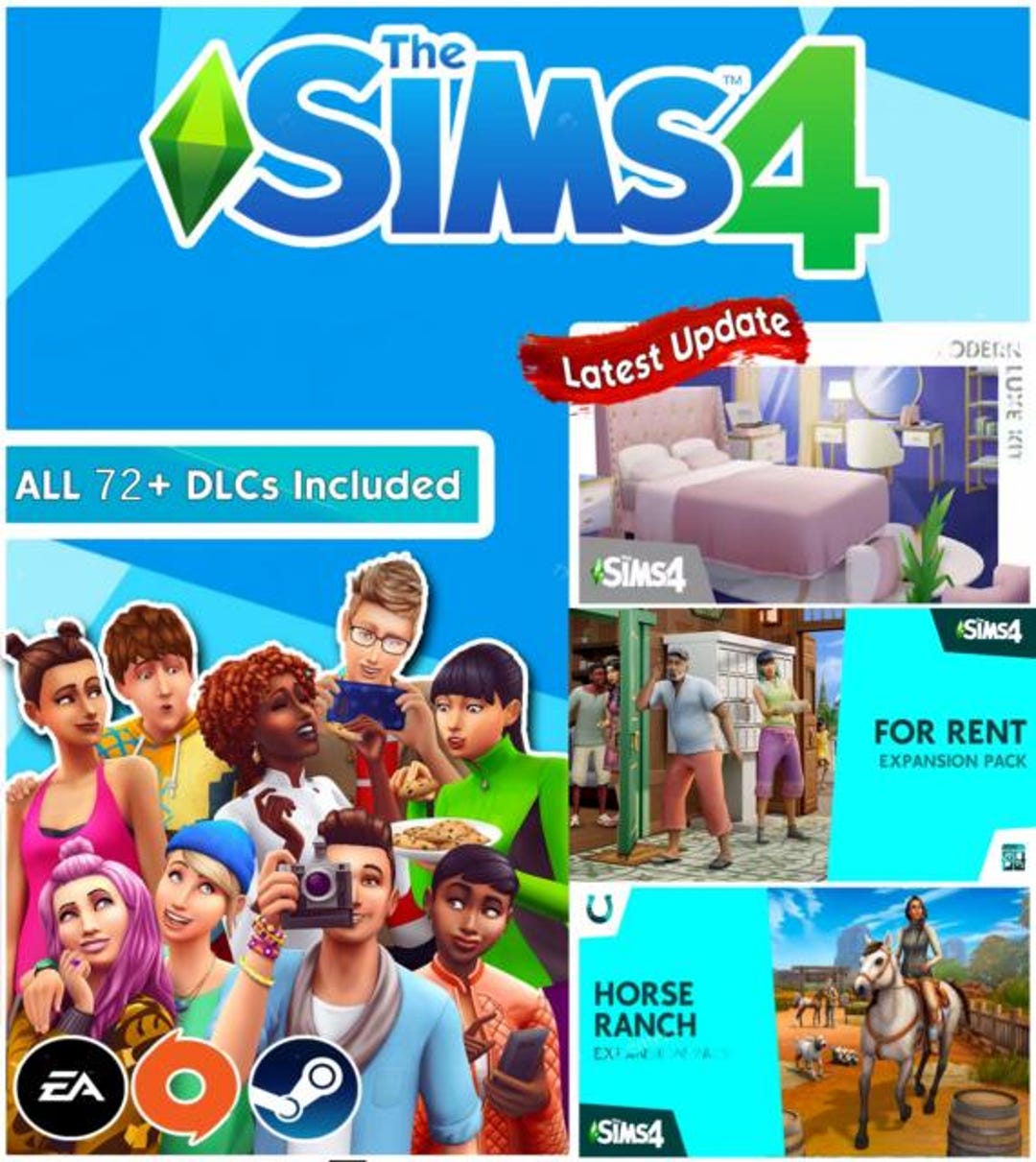The Sims 4 Downloadable Content DLC EXPANSION PACKS Game Packs Stuff ...