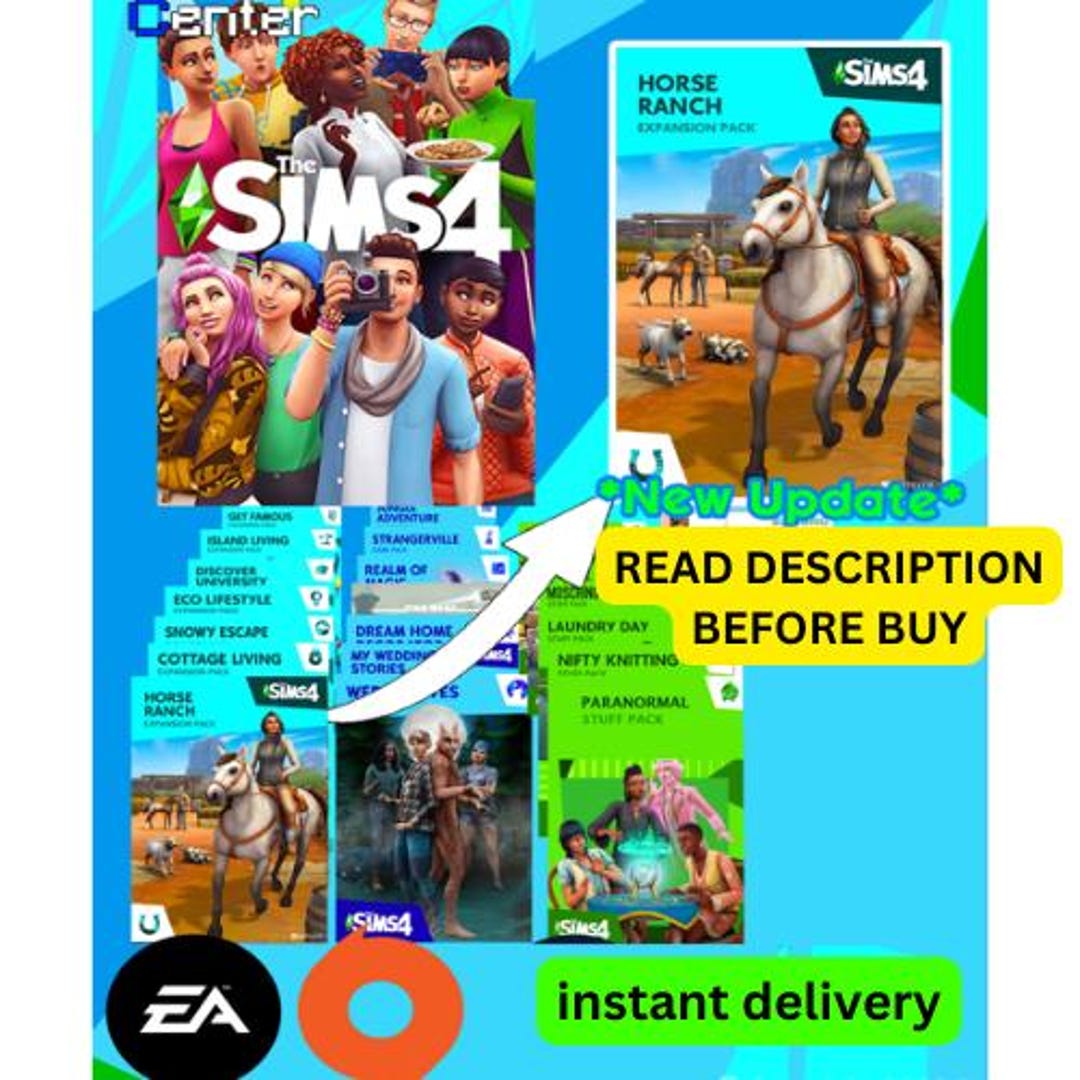 The Sims 4 All DLC 84 Expansion Packs Kits Stuff Packs wind0wsonly ...