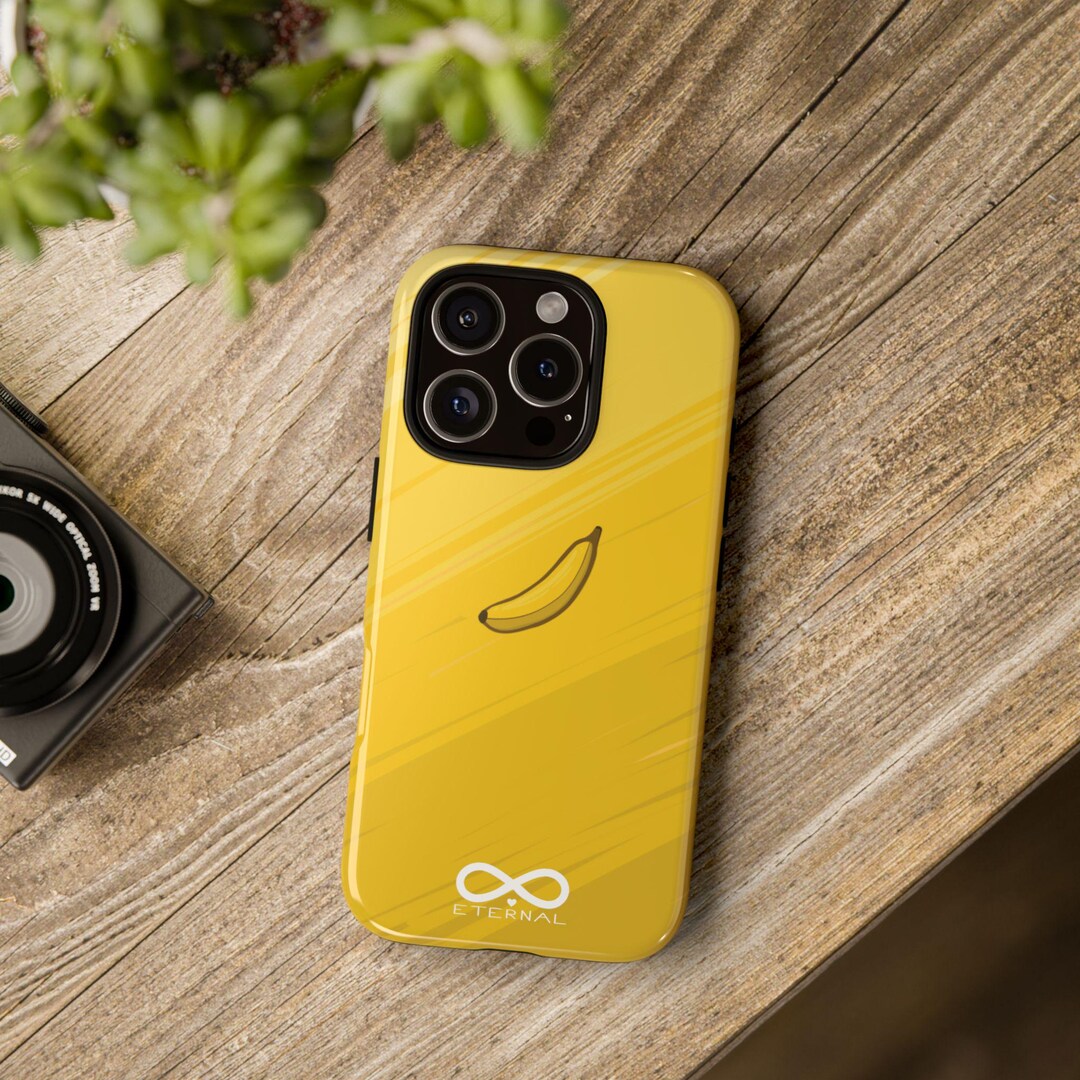 Banana Phone Case, Cute Tough Cases for Teens, Yellow Banana Design ...