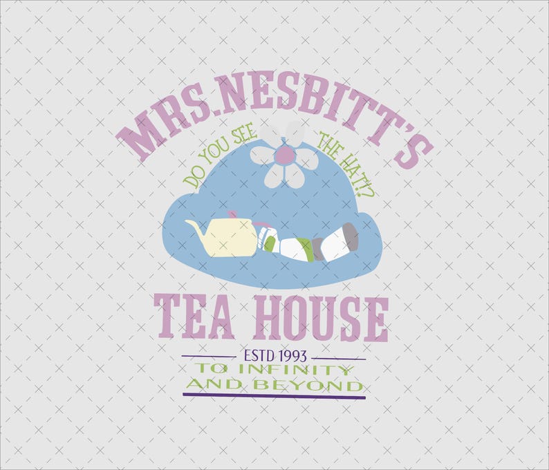 Mrs. Nesbitt's Tea Room PNG SVG, Family Vacation Clipart (digital ...