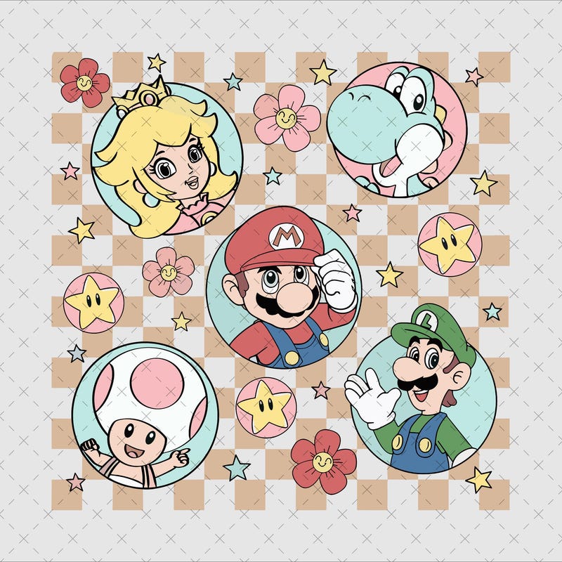 Yoshi Super Mario Art - Etsy UK