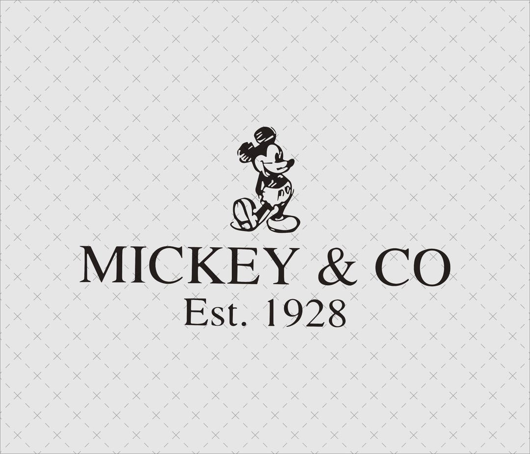 Retro Mickey and Friends PNG, Retro Minnie SVG, Mickey Mouse Digital ...