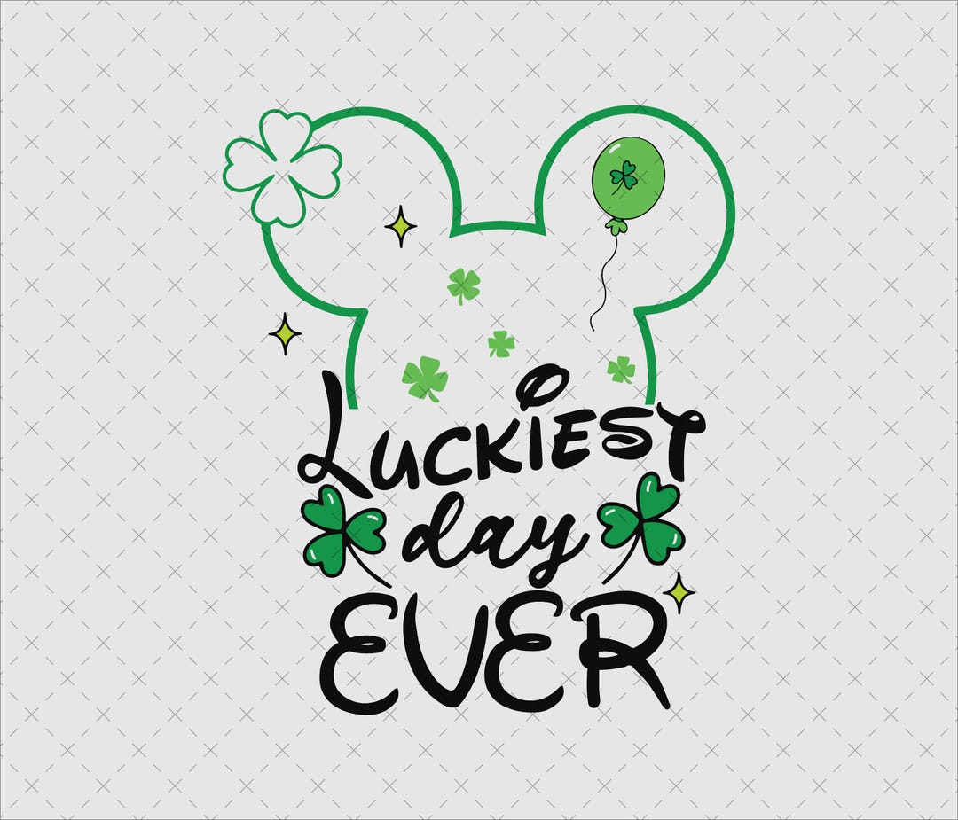 Mouse and Friends St Patrick's Day SVG, Lucky Shamrock (SVG, PNG) - Etsy