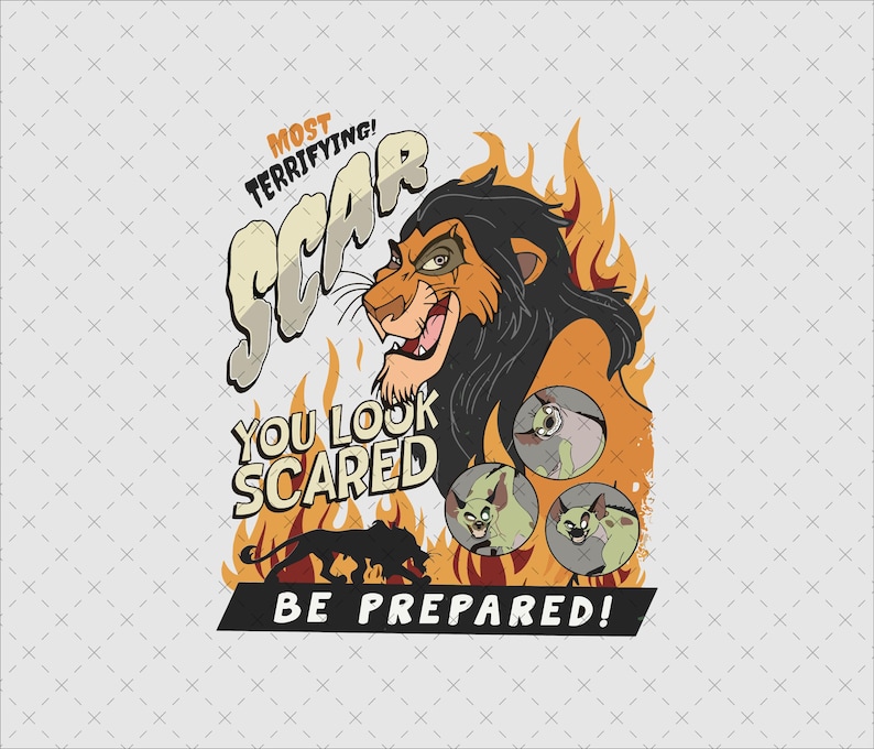 Lion King Scar PNG, Terrifying Silhouette, Digital Files - Etsy
