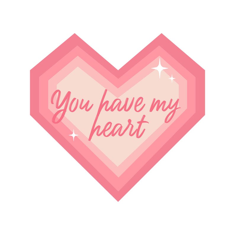 DIY Valentine's Day: Printable PDF, Pink Heart Box Template, Perfect ...