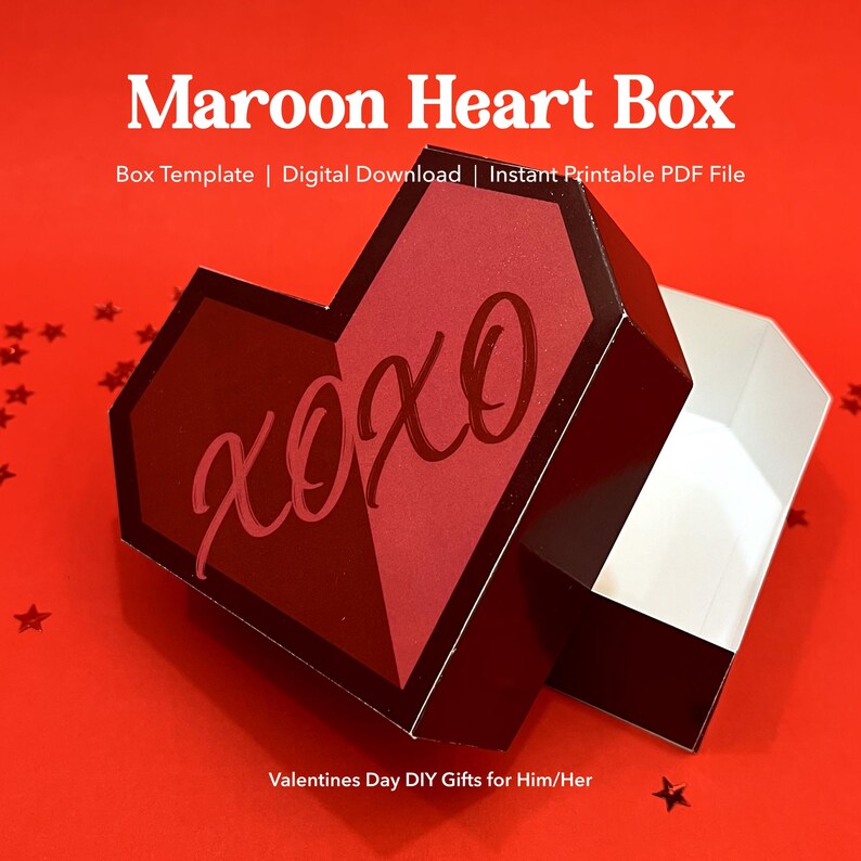 Cute Romantic DIY Gifts, DIY Templates: Heart Shape Box, Perfect Gifts ...