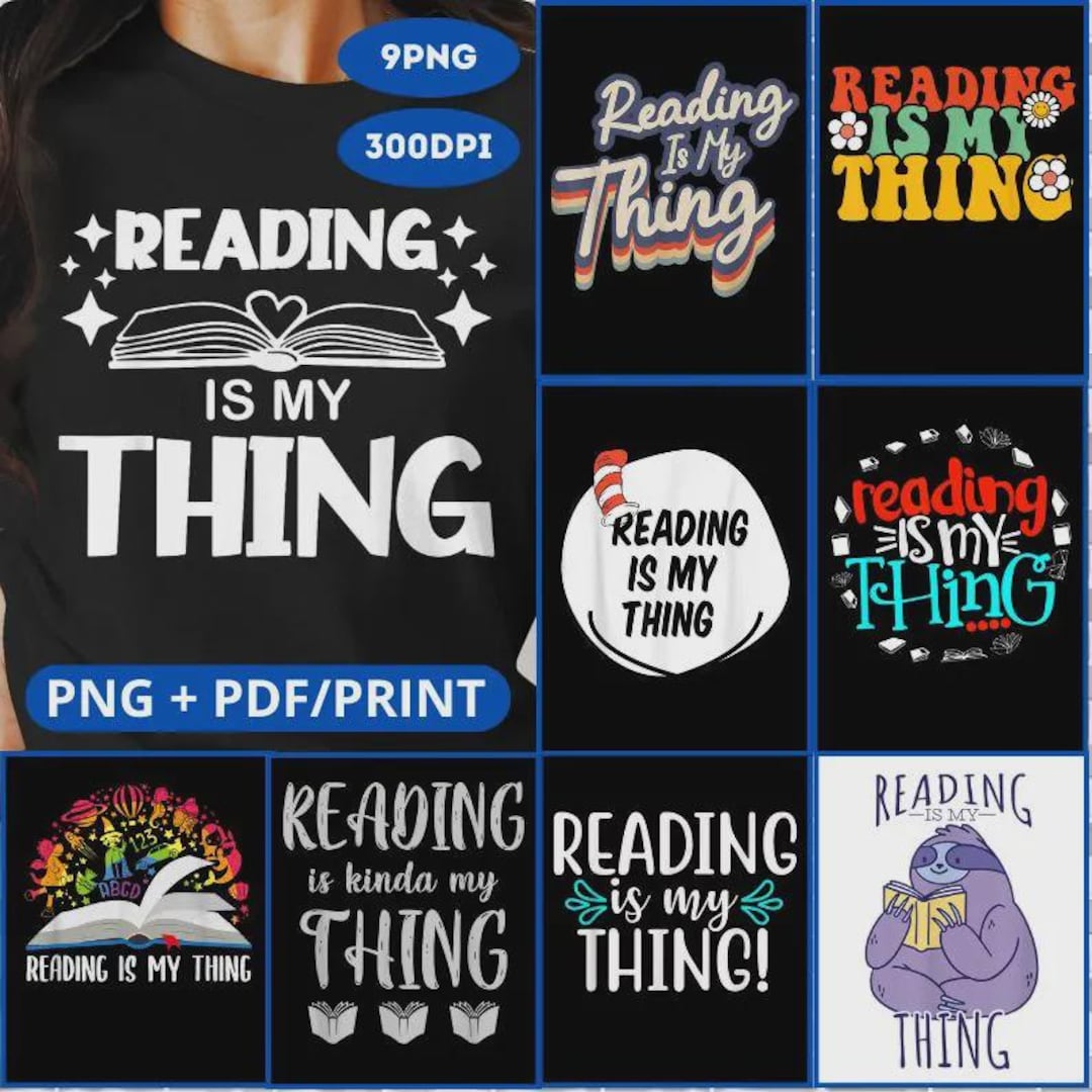 Reading is Kinda My Thing,funny Reading Quotes,bookworm Gift,gift 9 ...