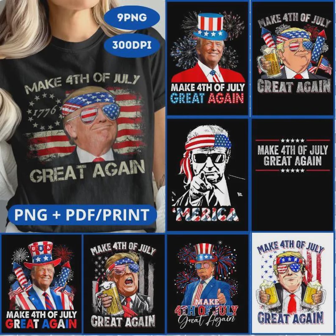 9 Design Happy 4th of July Trump American,trump Drinking Beer,gift Make ...