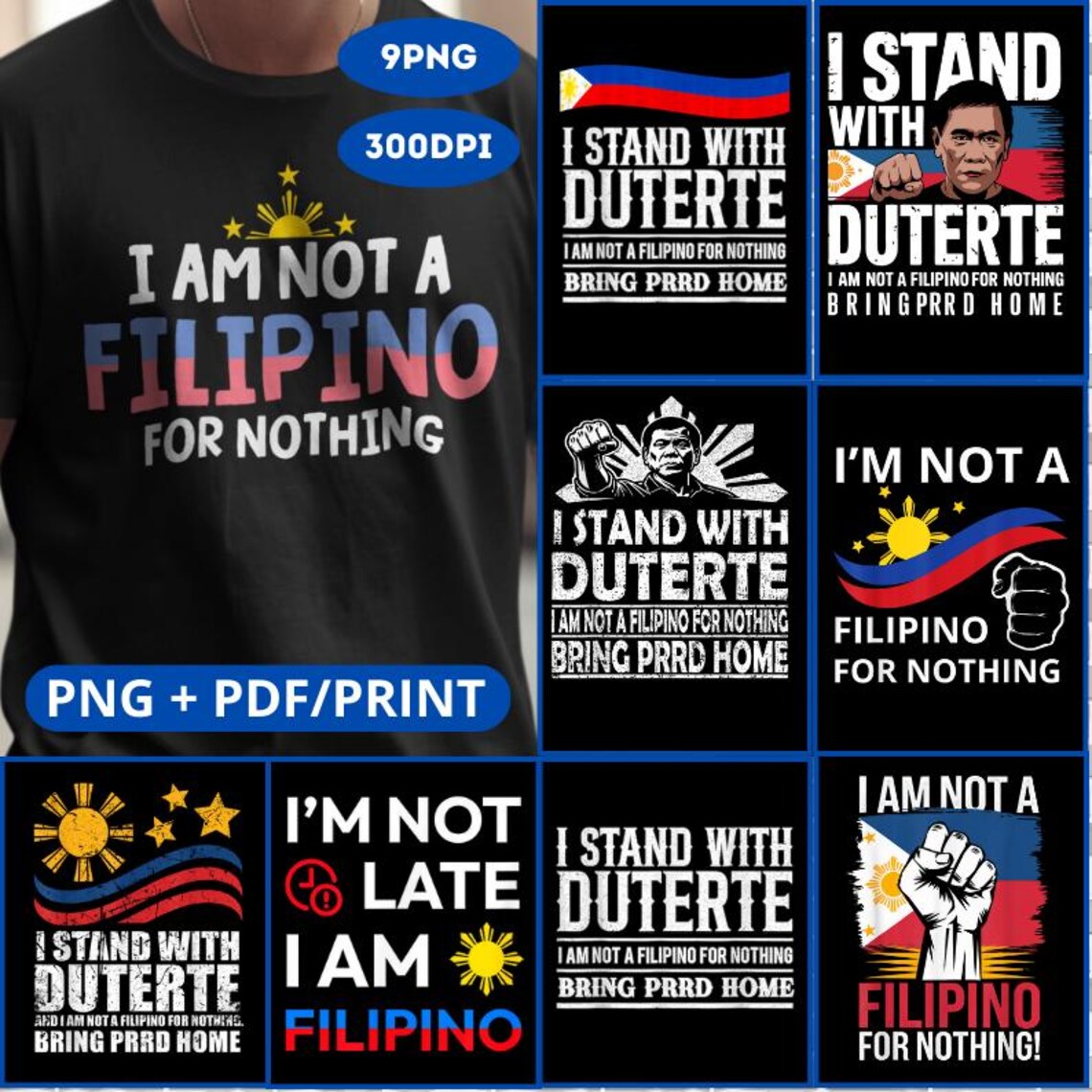 Gift 9 Design I'm Not Late I Am Filipino Design,i Am Not a Filipino for ...