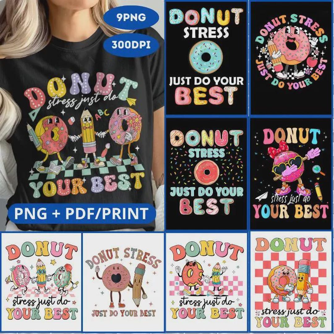 9 Design Donut Teachers Testing Day Png,donut Test Day Teacher Design ...