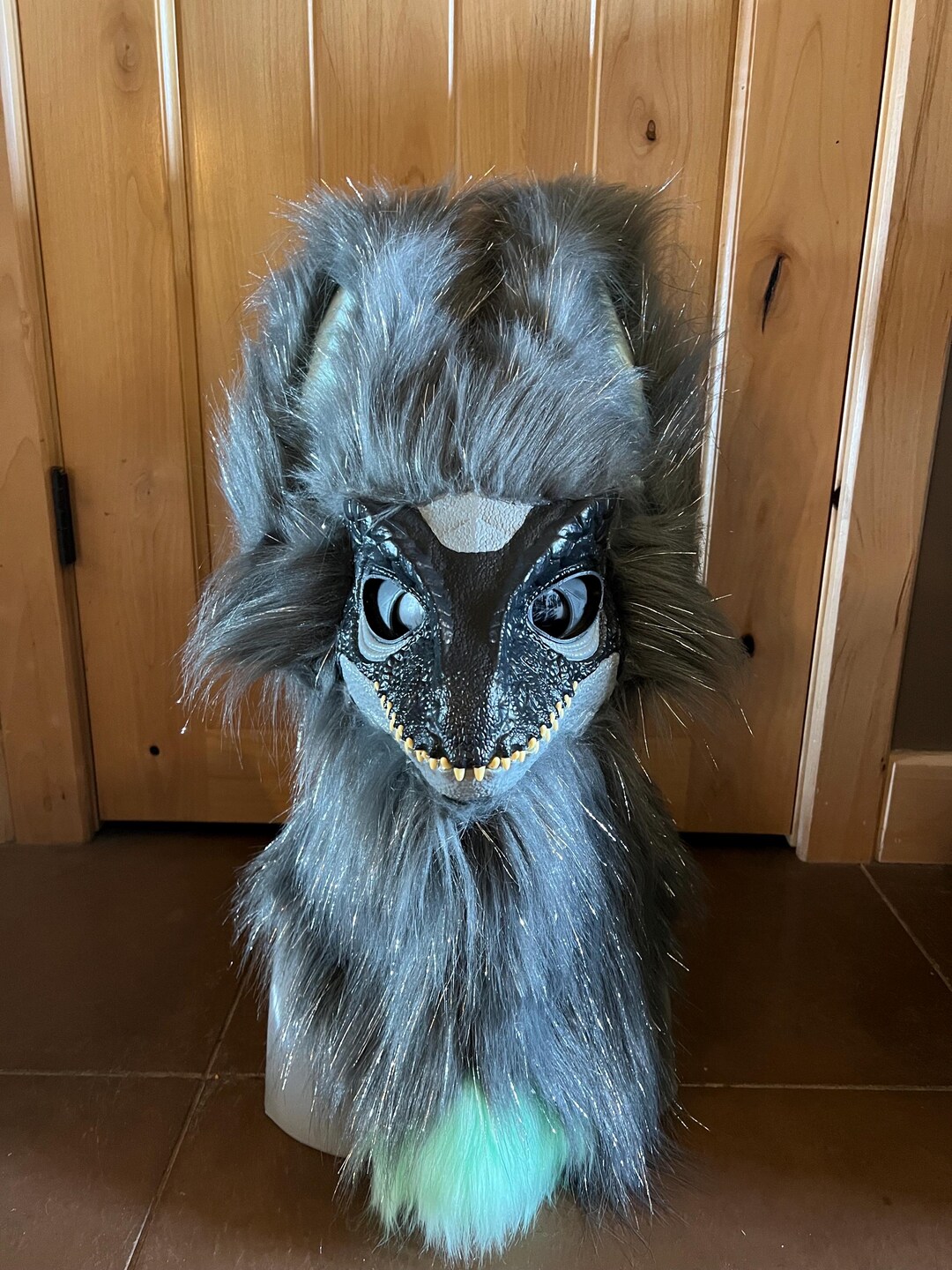 Sparkle Dino Mask - Etsy