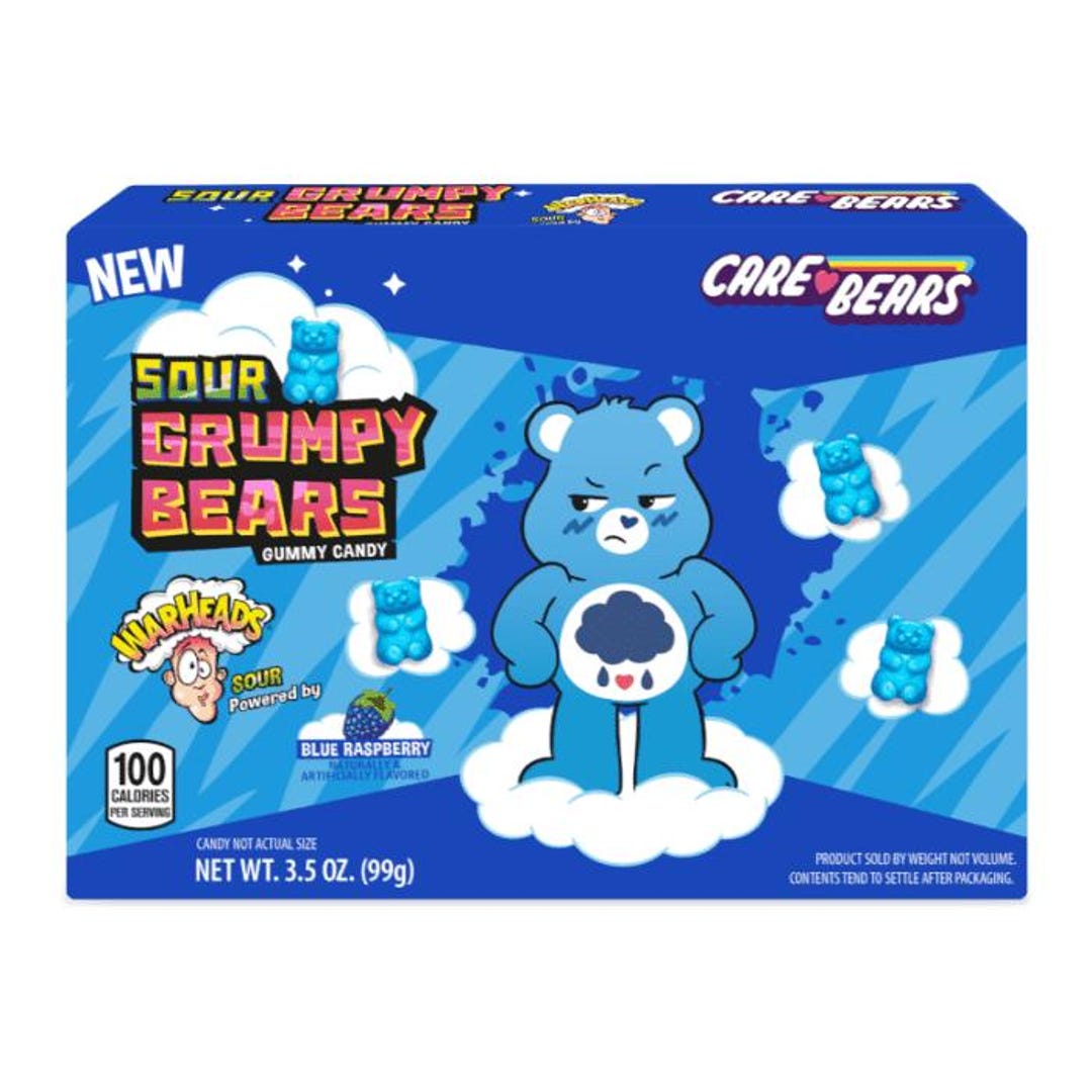 Warheads Care Bears - Sour Grumpy Bears 4.5oz (127g), USA Candy - Etsy