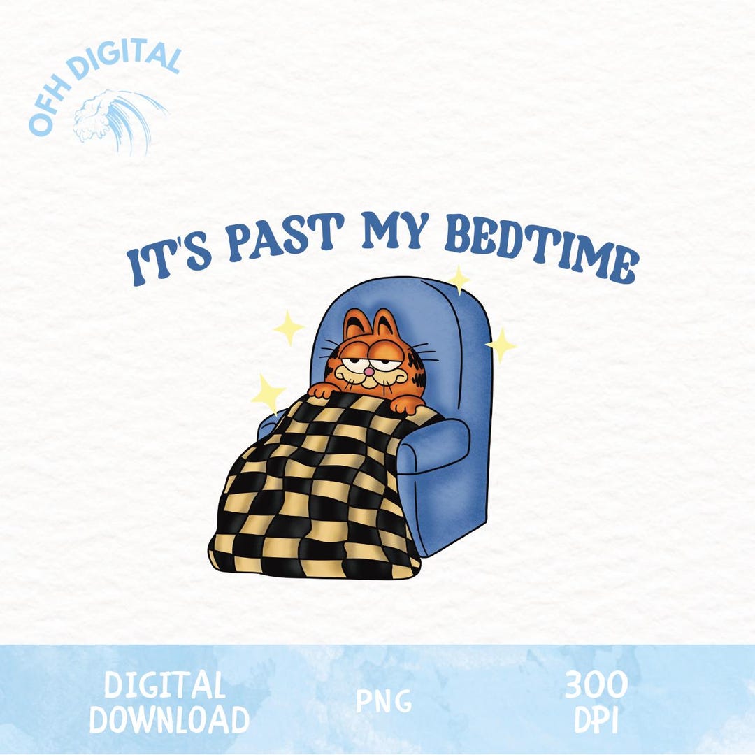 It's Past My Bedtime Png, Lazy Cat Png, Sleeply Orange Cat Png, Cartoon ...