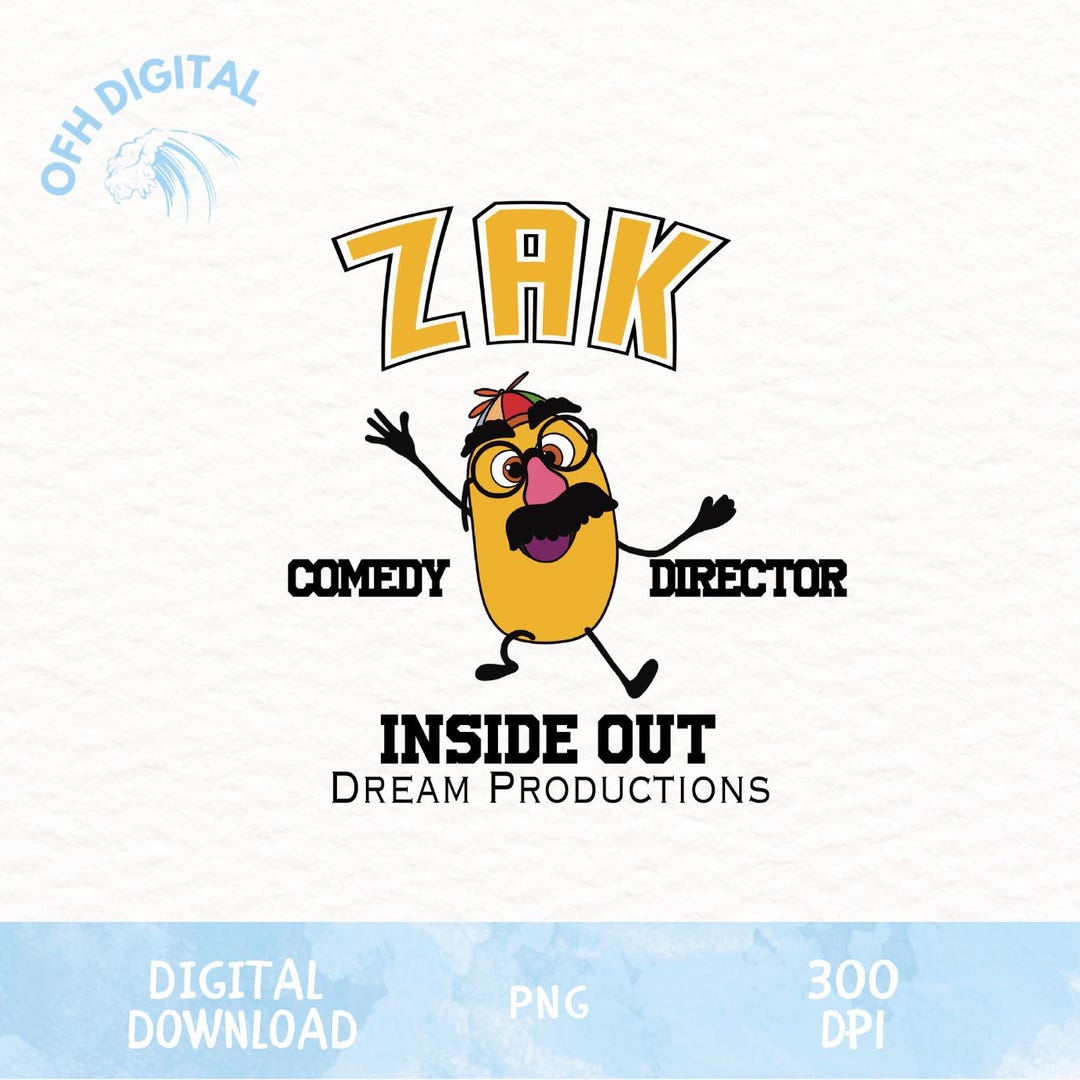 Zak Comedy Director Png, Inside Out Dream Productions Png, Disney ...
