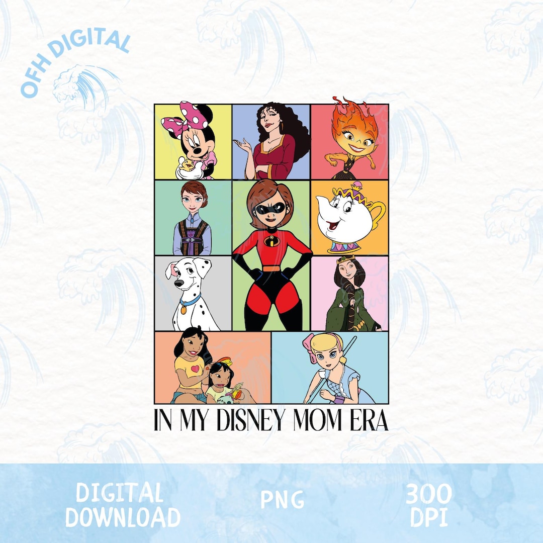 In My Disney Mom Era Png, Disney Cartoon Mom Characters Png, Queen Mom ...