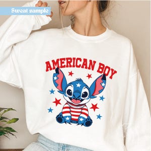 American Stitch Png, Stitch Wear American Sweater Png, Kids American ...