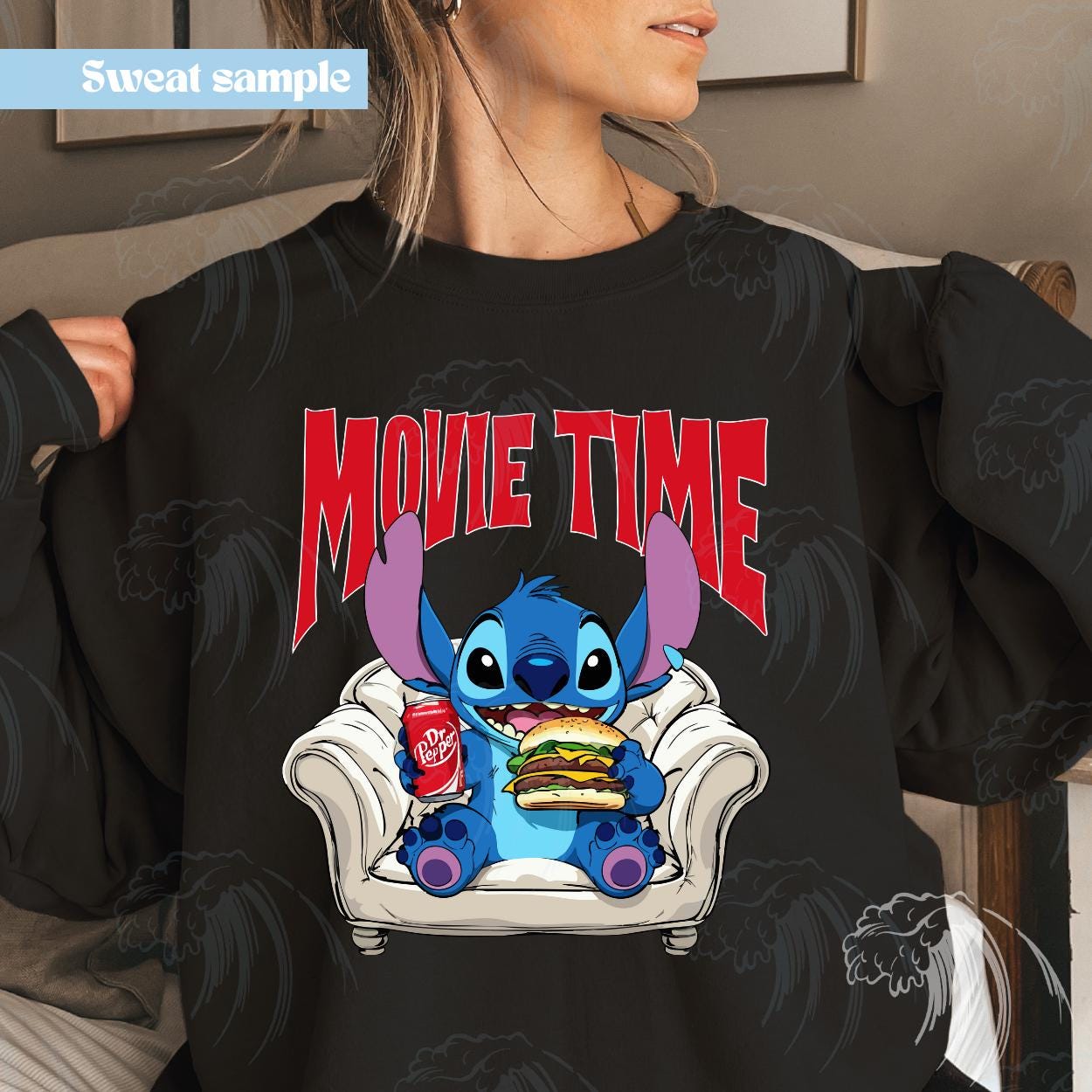 Movie Time Stitch Png, Lilo and Stitch Burger Png, Stitch Drink Dr ...