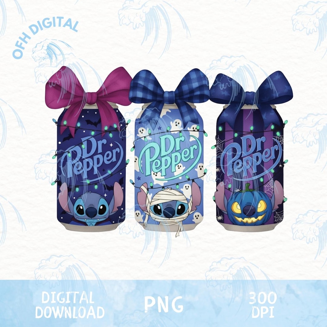 Stitch Cola Can Pepper Png, Halloween Drink Cartoon Png, Stitch Drink ...