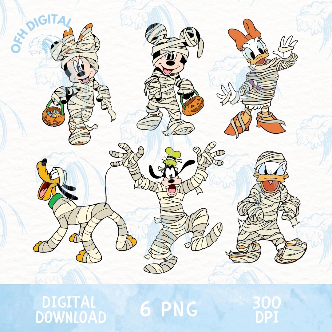 Mouse Friends Mummy Bundle Png, Disneyland's Mummies Png, Mummy Mickey ...