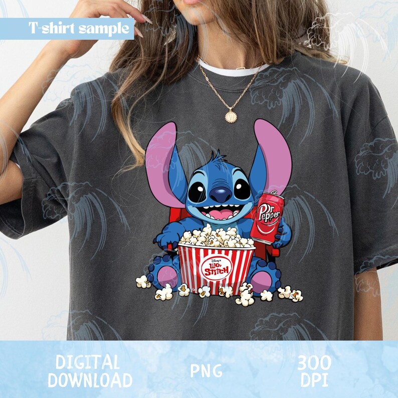Lilo y Stitch - Palomitas de Cine (Png), Stitch - Bebida Dr Pepper (Png ...