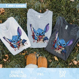 Killer Horror Stitch Png, Halloween Stitch Png, Trendy Halloween ...