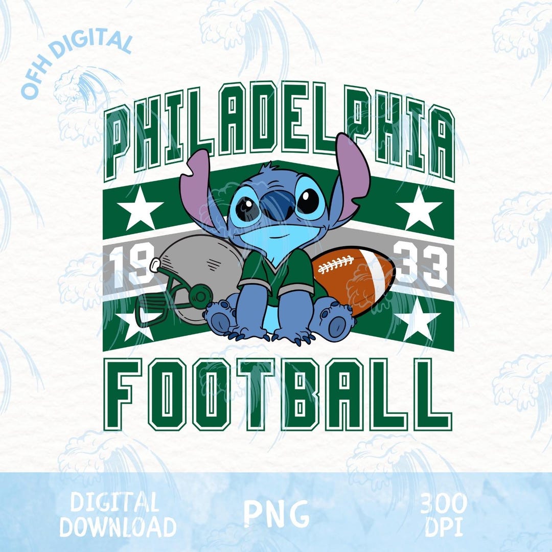 Stitch Philadelphia 1933 American Football Png,philly Season Team Png ...