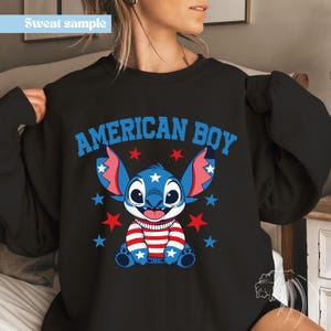 American Stitch Png, Stitch Wear American Sweater Png, Kids American ...